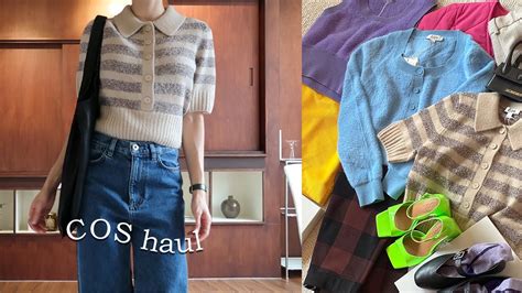 Cos 코스 신상하울💕 코스가 컬러 맛집이었네 품절대란 니트and가디건 발레리나 플랫슈즈 코티꿀팁 ️ 올해 트렌드 짚어