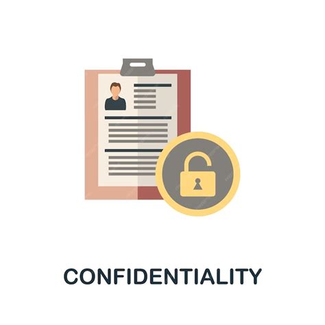 Premium Vector Confidentiality Icon Simple Element From Business Growth Collection Creative