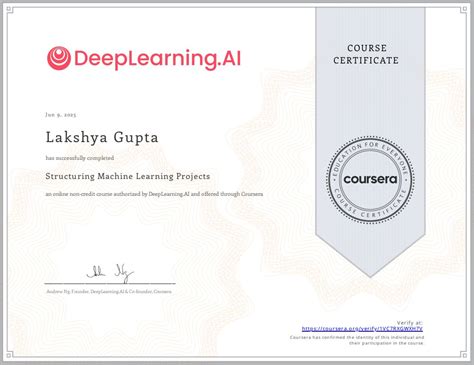 🚀 Just Completed The Structuring Machine Learning Projects Course By