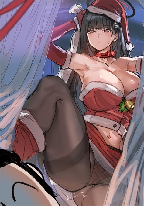 Bow Bhp Rio Blue Archive Blue Archive Girl Black Hair Blush