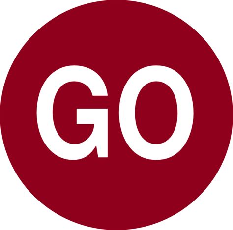 Red Go Button Clip Art At Vector Clip Art Online Royalty Free And Public Domain