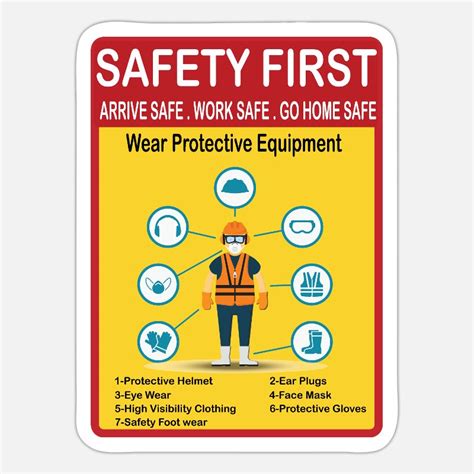 Work Safety Poster Text Vertical