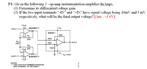 Solved Pl Given The Following Op Instrumentation Chegg
