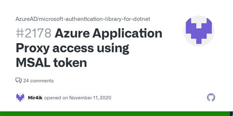 azure application proxy access using msal token · issue 2178 · azuread
