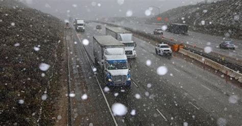 California Storms Leave Thousands Without Power As Snow Rain And Hail