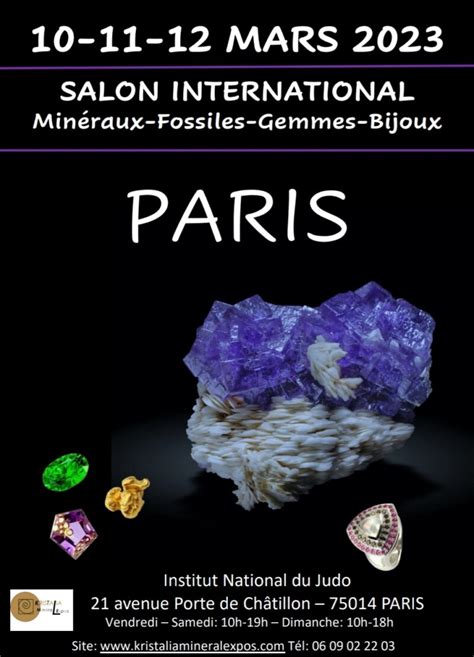 Salon international de minéraux fossiles pierres précieuses et bijoux