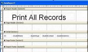 Print Records From Database In Visual Basic INetTutor