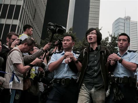 Hong Kong Police Demolish Pro Democracy Protest Camp Arrest