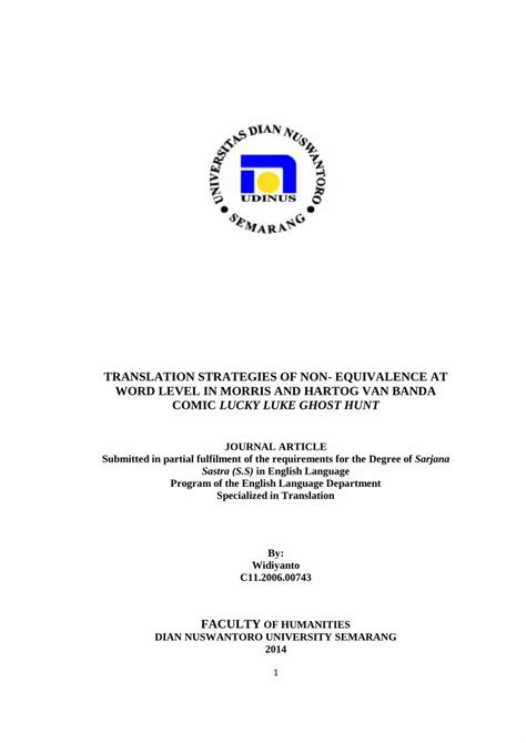 pdf translation strategies of non equivalence at …eprints dinus ac