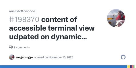 Content Of Accessible Terminal View Udpated On Dynamic Data For Inactive Terminal · Issue