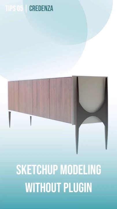 05 Sketchup Furniture Modeling Tricks No Plugin Tutorialsketchup Kursussketchup Youtube