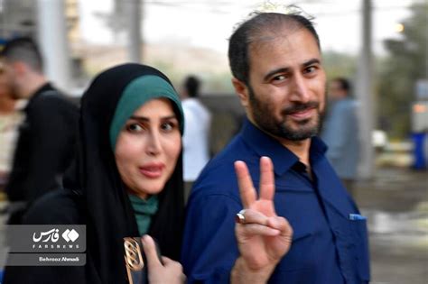 عکس حضور «زن و شوهری در راهپیمایی اربعین
