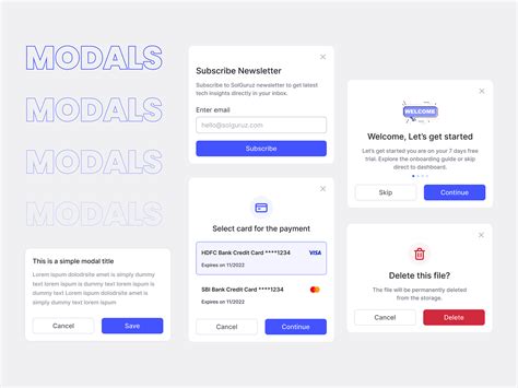 Design System Modals Pop Up By Solguruz On Dribbble