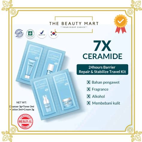 Jual Bioaqua 7x Ceramide Skin Barrier Repair Moisturizer Travel Kit Trial Kit Sachet Shopee