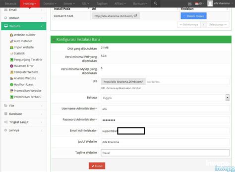 Cara Mudah Membuat Website Gratis Inwepo