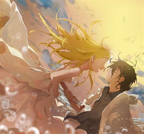 Kofune Ushio And Ajiro Shinpei Summertime Render Drawn By