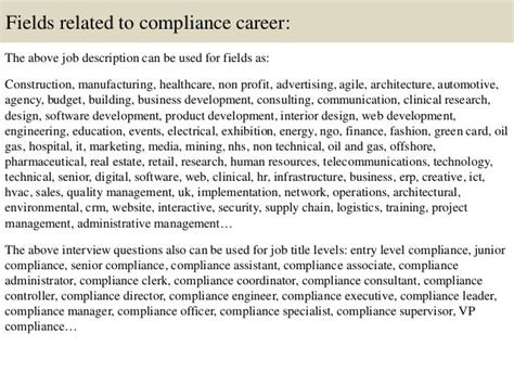 Top 10 Compliance Interview Questions And Answers