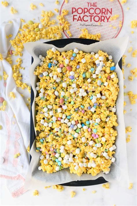 Marshmallow Easter Candy Popcorn Sizzling Eats