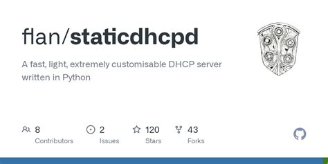 github flan staticdhcpd a fast light extremely customisable dhcp
