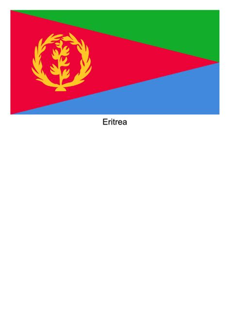 Eritrea Flag Template Printable Pdf Download