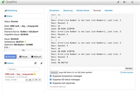 Issue Printing Get Help Octoprint Community Forum