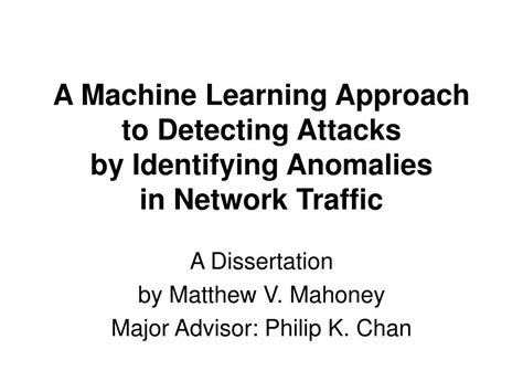 Ppt A Machine Learning Approach To Detecting Attacks By Identifying