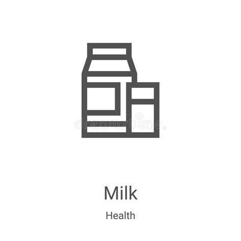 Milk Icon Vector From Health Collection Thin Line Milk Outline Icon