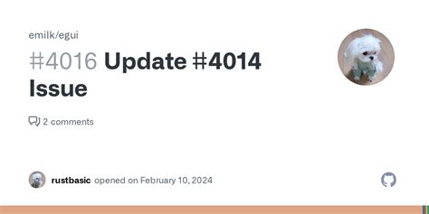 Update 4014 Issue · Issue 4016 · Emilkegui · Github
