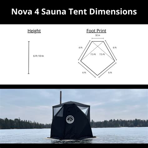 Portable Sauna Tent Nova 4 Tent 4 People Premium Package North