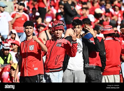 Casablanca Morocco June 11 Funs Of Wydad Ac During The Caf