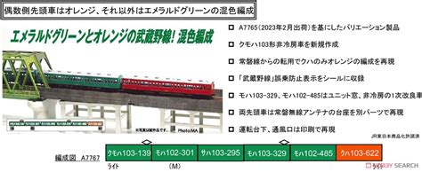 103系 初期車 1次改良車 非冷房 武蔵野線混色編成 6両セット 6両セット 鉄道模型 その他の画像1