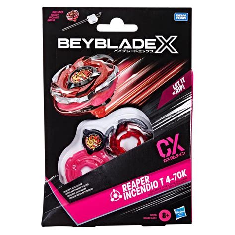 Beyblade X Reaper Incendio T 4 70k Cx Starter Pack Top And Launcher