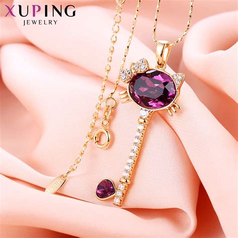 Xuping элегантный любовный узор кристаллы от Swarovski для женщин