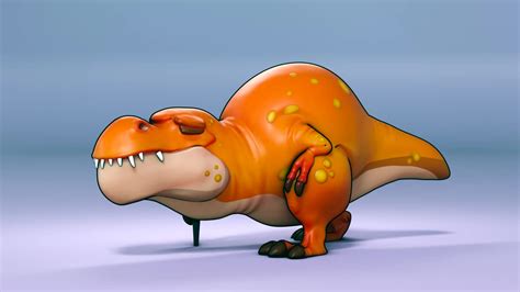 3dart Dinosauranimation Blender Zbrush Cutedino Animation Hafiz