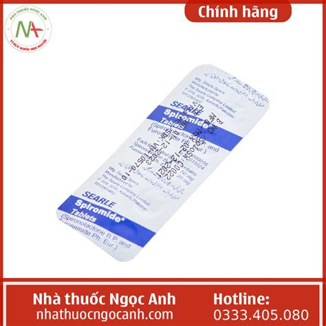 Thuốc Spiromide 20mg 50mg Là Thuốc Gì Mua ở đâu Tác Dụng Gì