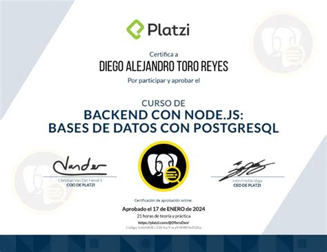 Diploma Backend Nodejs Postgres Pdf