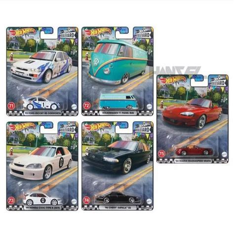 Jual Hotwheels Hot Premium Boulevard Q 2023 SET 5 Honda Civic