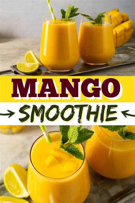 Mango Smoothie Quick And Easy Recipe Insanely Good