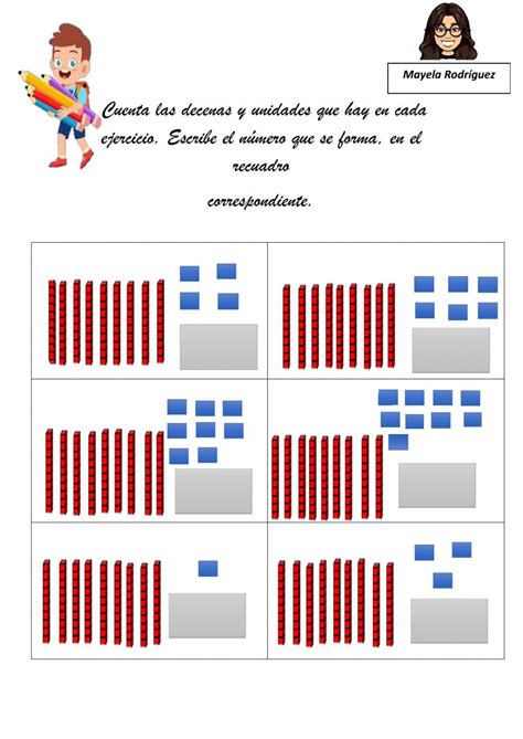 Unidad Y Decenas Interactive Worksheet Live Worksheets