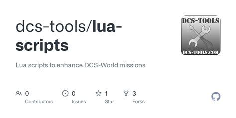 GitHub Dcs Tools Lua Scripts Lua Scripts To Enhance DCS World Missions