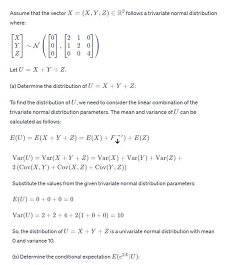 Solved Assume That The Vector Xxyzinr2 ﻿follows A