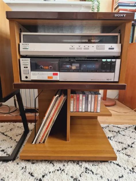 Vintage Sony T Module Compact Hi Fi System Fl 3 Turntable X O7 Cassette