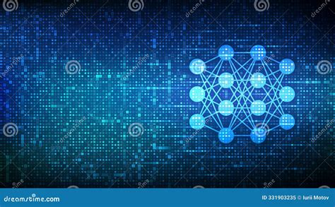 Neural Network Icon Made With Binary Code Ai Artificial Intelligence