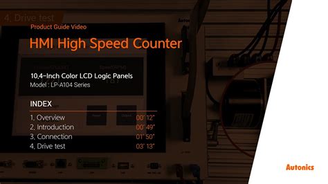 Autonics Tutorial Hmi High Speed Counter Youtube