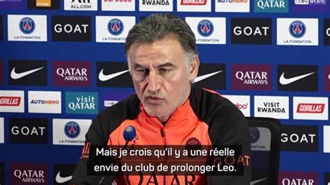 Mercato Psg Christophe Galtier Il Y A Une Réelle Envie Du Club De