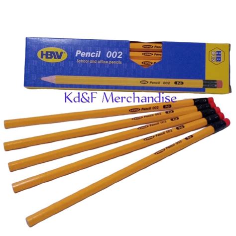 Hbw Pencil 002 1 Box Shopee Malaysia