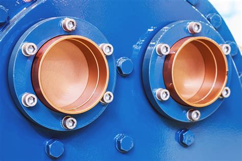 냉각 또는 에어컨을 위한 플랜지가 있는 두꺼운 구리 파이프 0명에 대한 스톡 사진 및 기타 이미지 0명 Stem 주제 공기조화 Istock