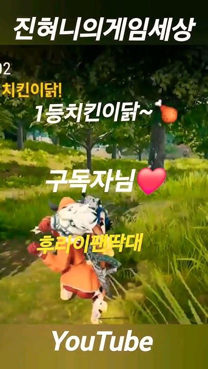 구독자님과 배틀그라운드 🔞 3탄 진혀니의게임세상 배틀그라운드 Battleground Game 배그 구독자 구독자님 1등 치킨이닭 Youtube