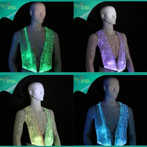 Glowing Vest 2017 Fashion Jacket Luminous T Shirt Led Sleeveless