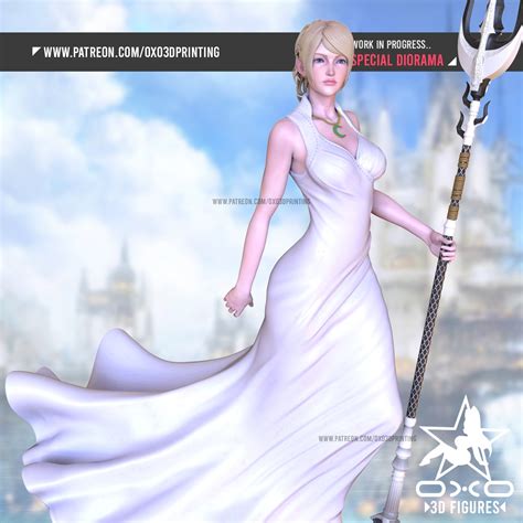 Luna And Noctis Final Fantasy Fan Made 3d Printed Figurine Statue By